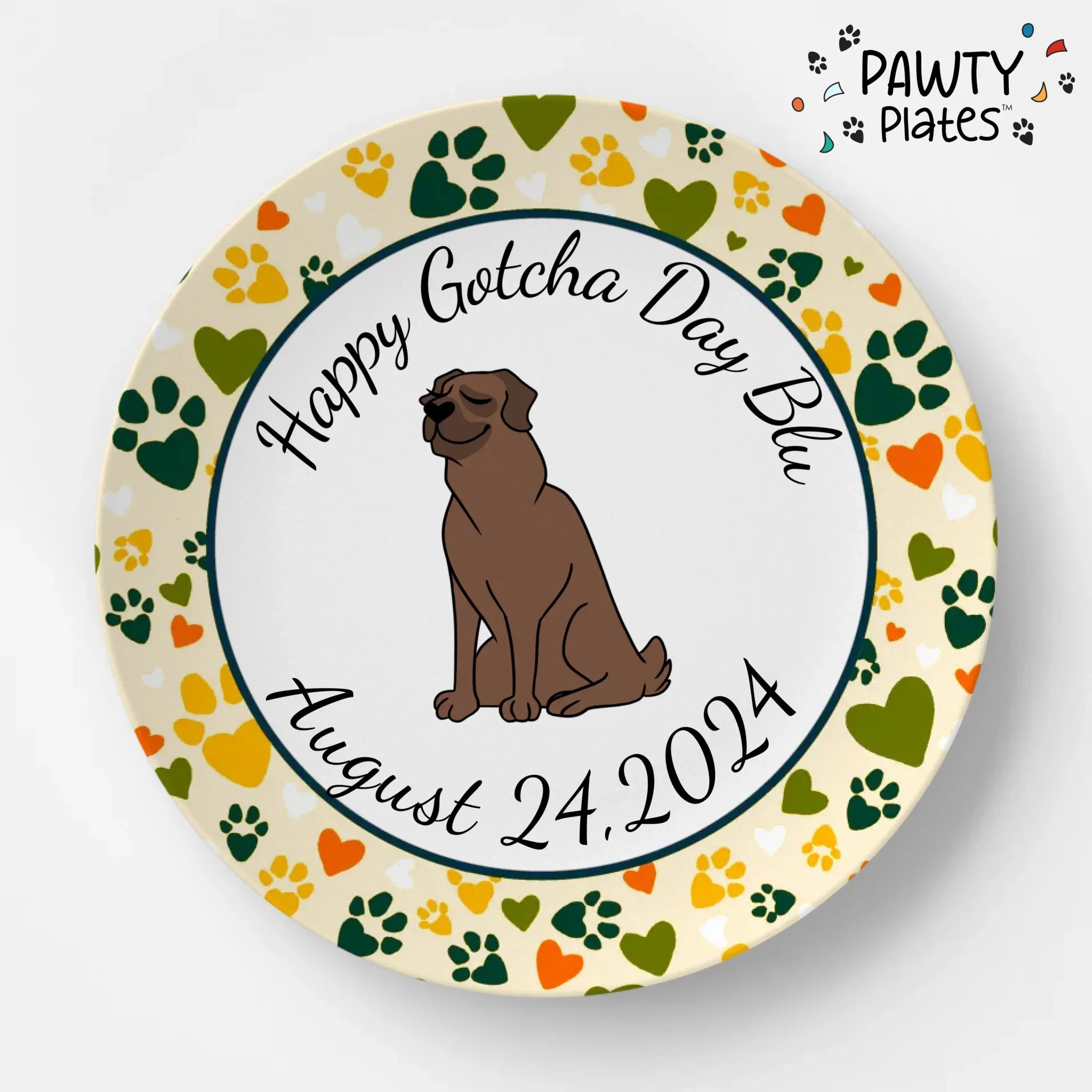 Mastiff | Personalized Dog Plates | Pawty Plates